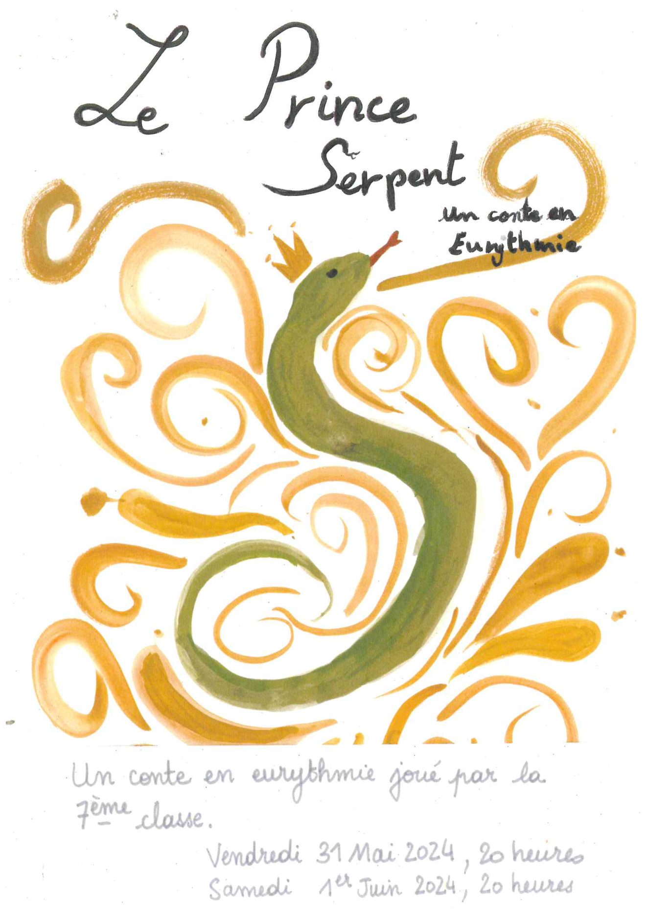 LE PRINCE SERPENT. Conte en eurythmie de la 7e classe - Ecole Michael